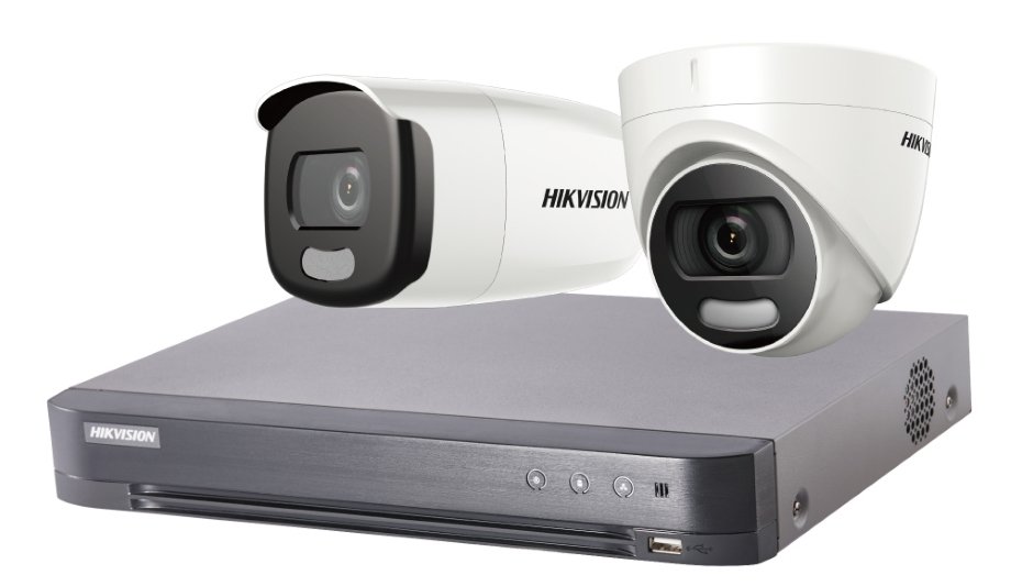 KIT VIDÉO SURVEILLANCE IP 2 CAMERAS IP 2MP COLOR VU POE ET NVR DE 4 UP TO 4MP POE - Integsy Tunisie