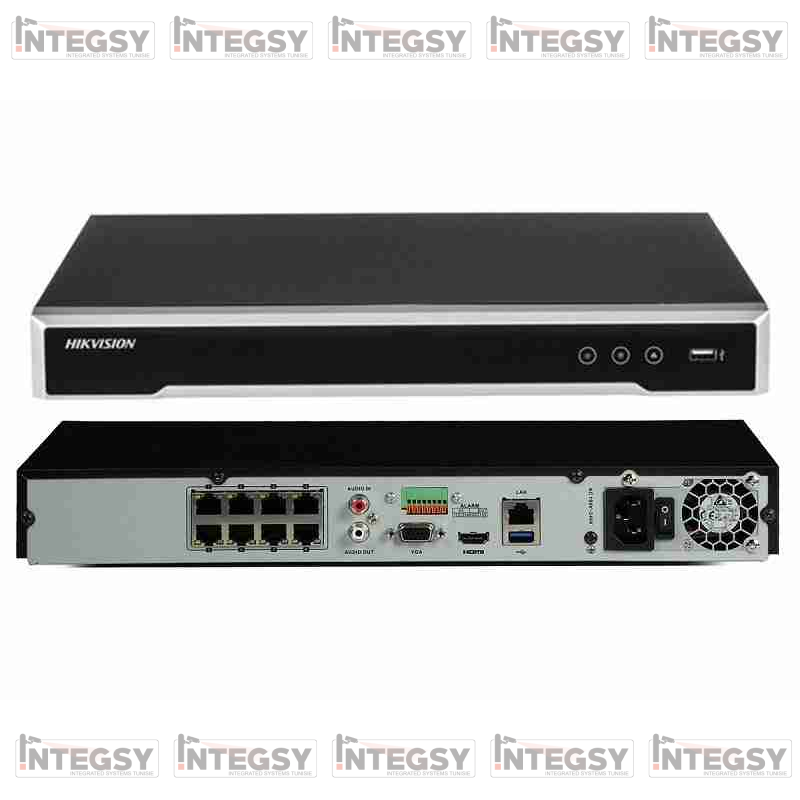 NVR Hikvision 8 ports POE 6MP (DS-7608NI-E2/8P) - Integsy Tunisie